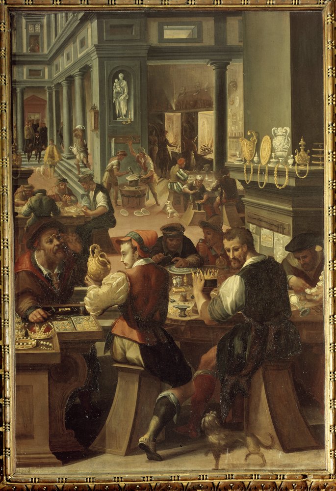 Manierismo: Una bottega dell'orefice (La bottega dell'orefice) allo ...