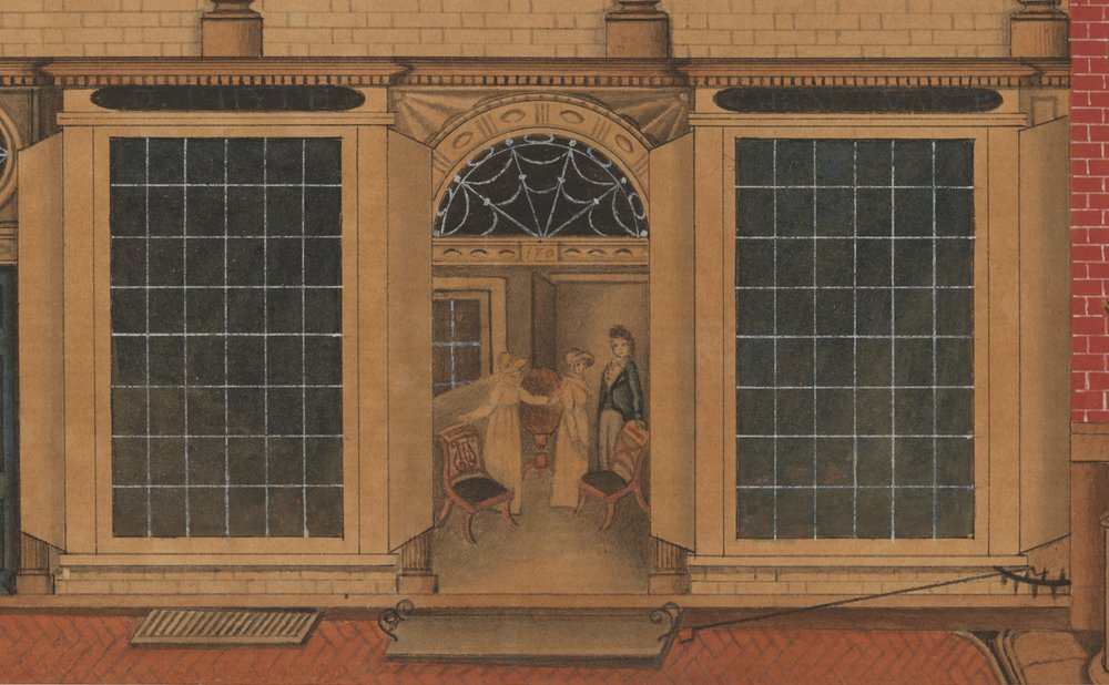 Dettaglio del Negozio e Magazzino di Duncan Phyfe in Fulton Street a ...
