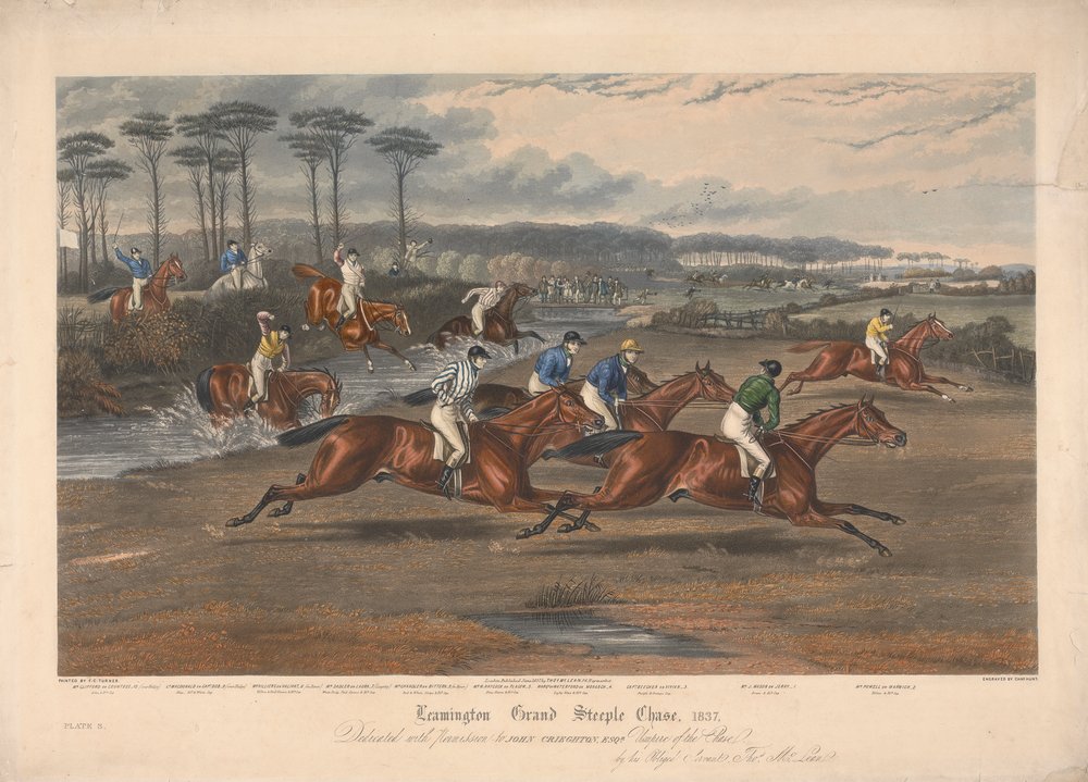 Uno di un set di quattro: Leamington Grand Steeple Chase ... 1837 ...
