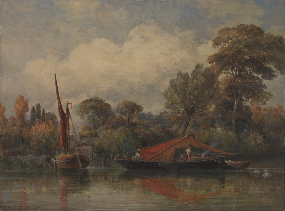 Di fronte alla mia casa a Barnes | Edward William Cooke