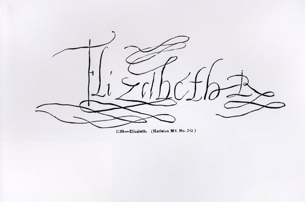 Firma della regina Elisabetta I | English School