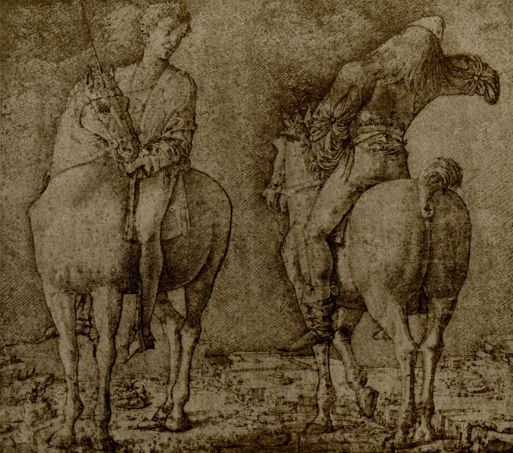 Due cavalieri | Ercole de Roberti | Stampa d'arte