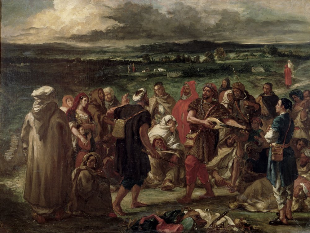 Comici o buffoni arabi | Ferdinand Victor Eugene Delacroix