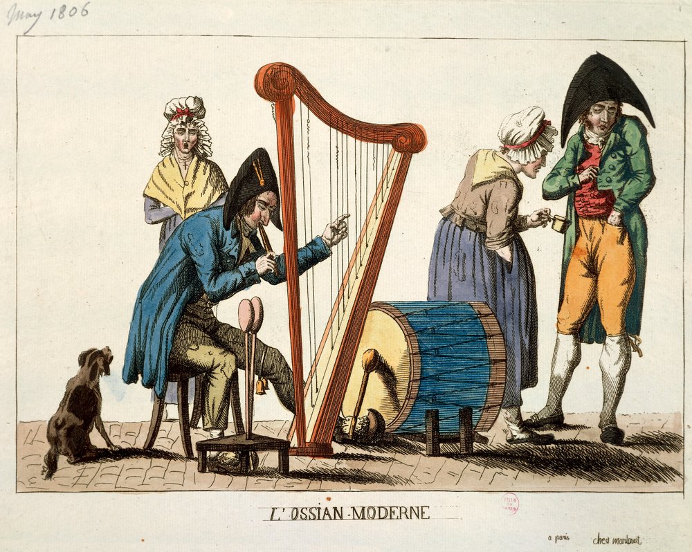 Caricatura dell'Ossian moderno | Stampa d'arte
