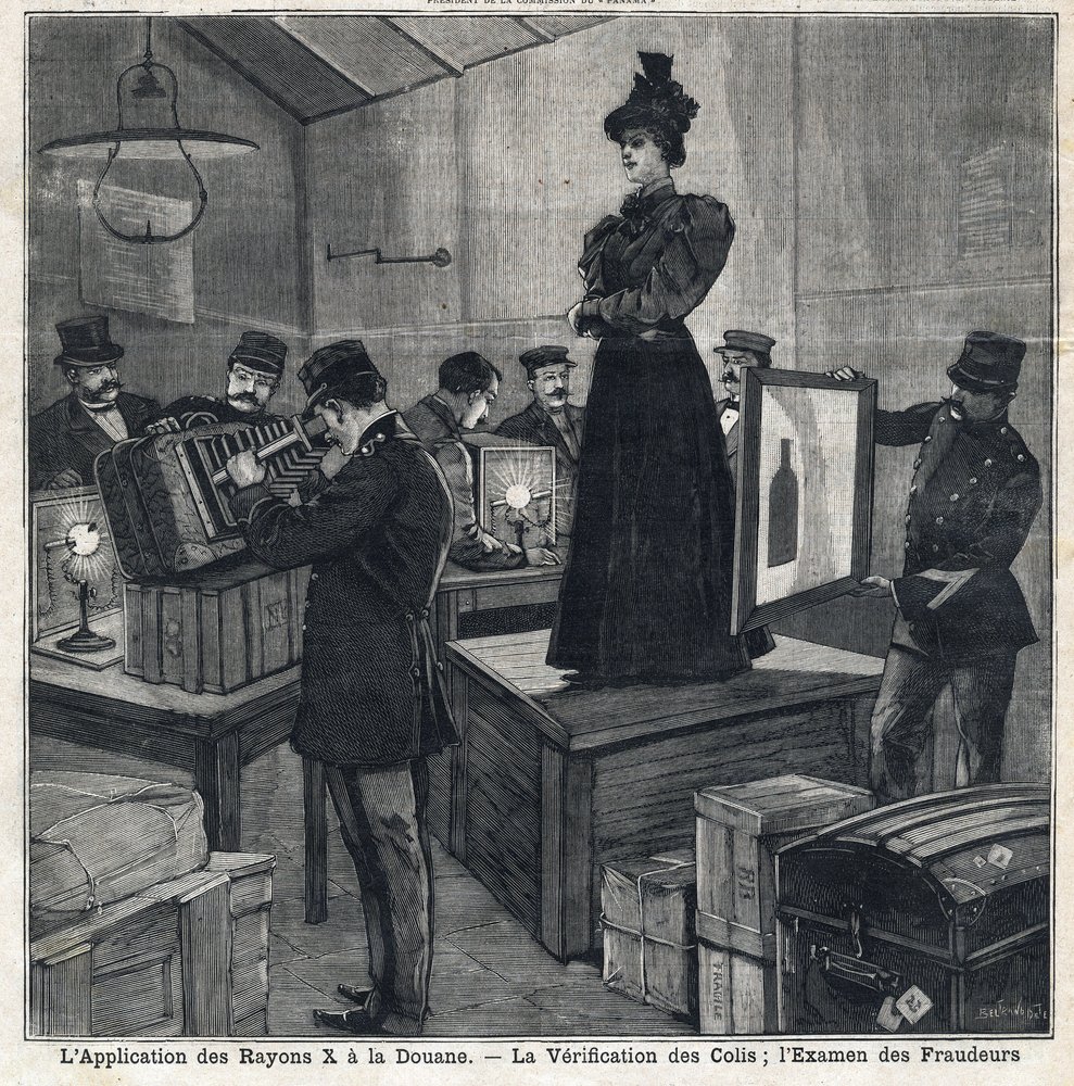 L'applicazione dei raggi X (raggi X) ha dogane: verifica dei pacchi ed ...