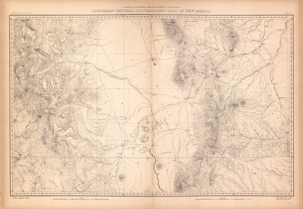 Atlante geologico e geografico del Colorado e porzioni del territorio ...