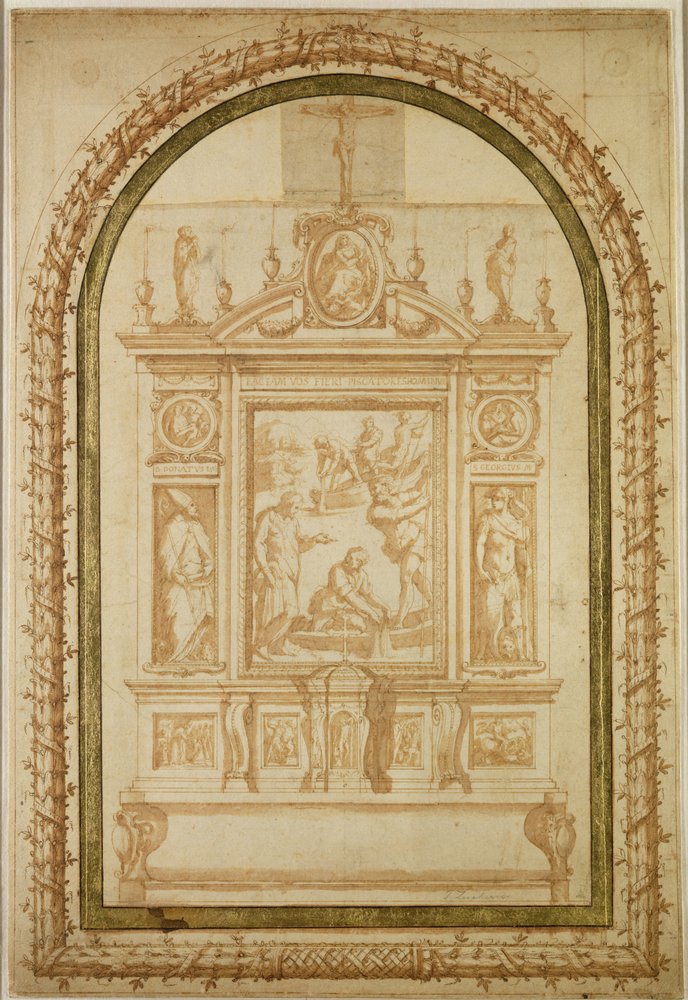 San Pietro che pesca, studio per l'Altare della Famiglia Vasari ad ...