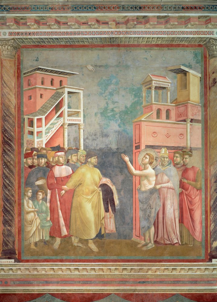 San Francesco rinuncia ai beni del padre e alle ricchezze terrene, 1297-99