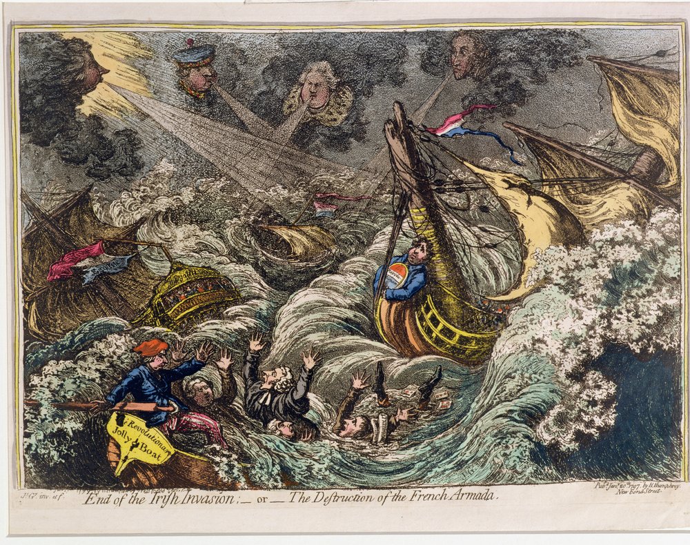 Fine dell'invasione irlandese, o La distruzione dell'Armada francese ...