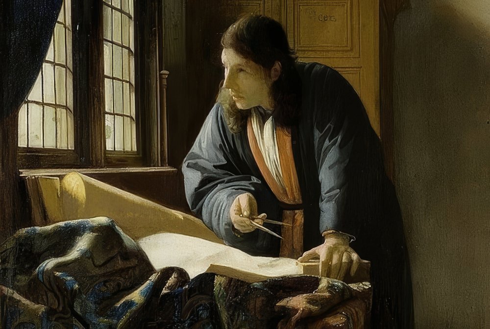 Il geografo (dettaglio) | Jan Vermeer van Delft