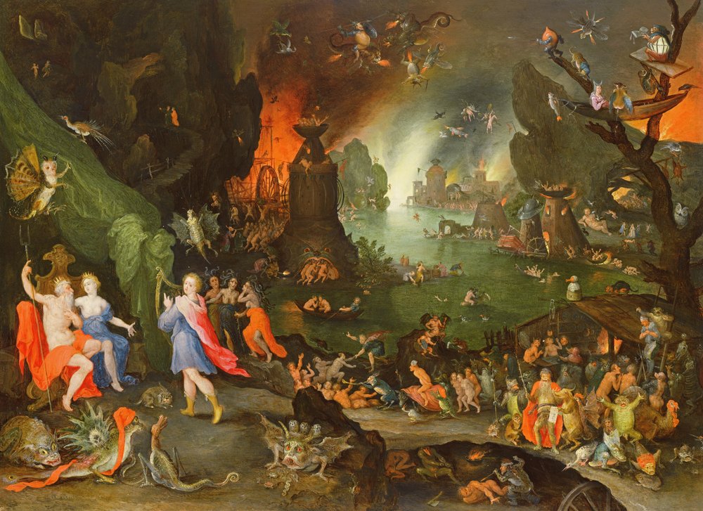 Orfeo con un'Arpa che Suona a Plutone e Persefone nell'Oltretomba