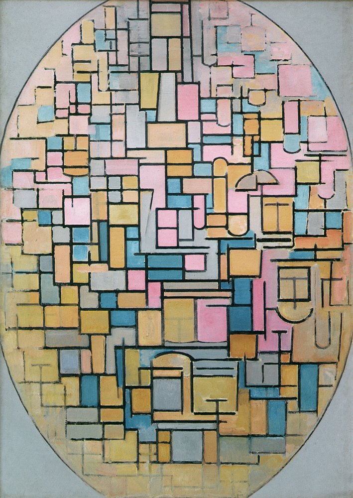 Tableau III: Composizione in ovale, 1914 | Piet Mondrian