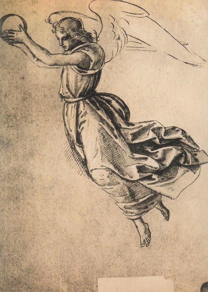 Un angelo | Raffaello Sanzio Raphael | Stampa d'arte