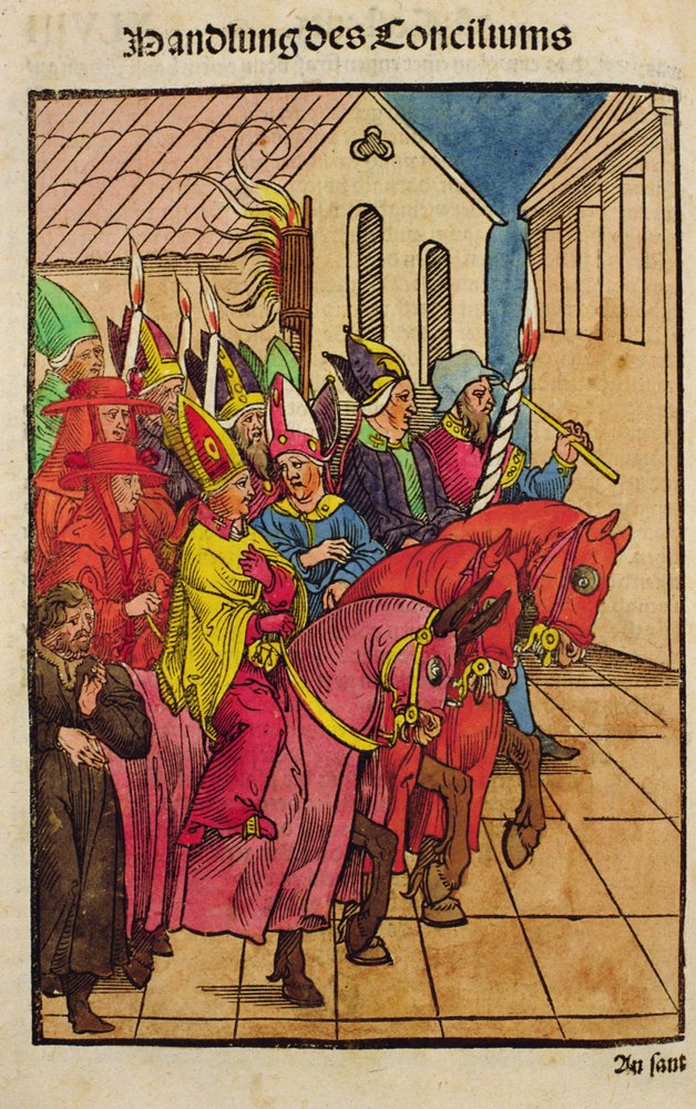 Il Concilio di Costanza, da 'Chronik des Konzils von Konstanz'