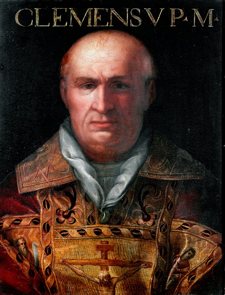 Ritratto di Papa Clemente V (1264-1314) nato Bertrand de Got (1264-1314)