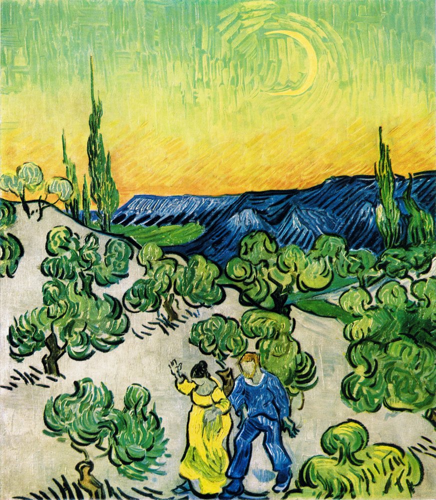 Passeggiata al chiaro di luna | Vincent van Gogh