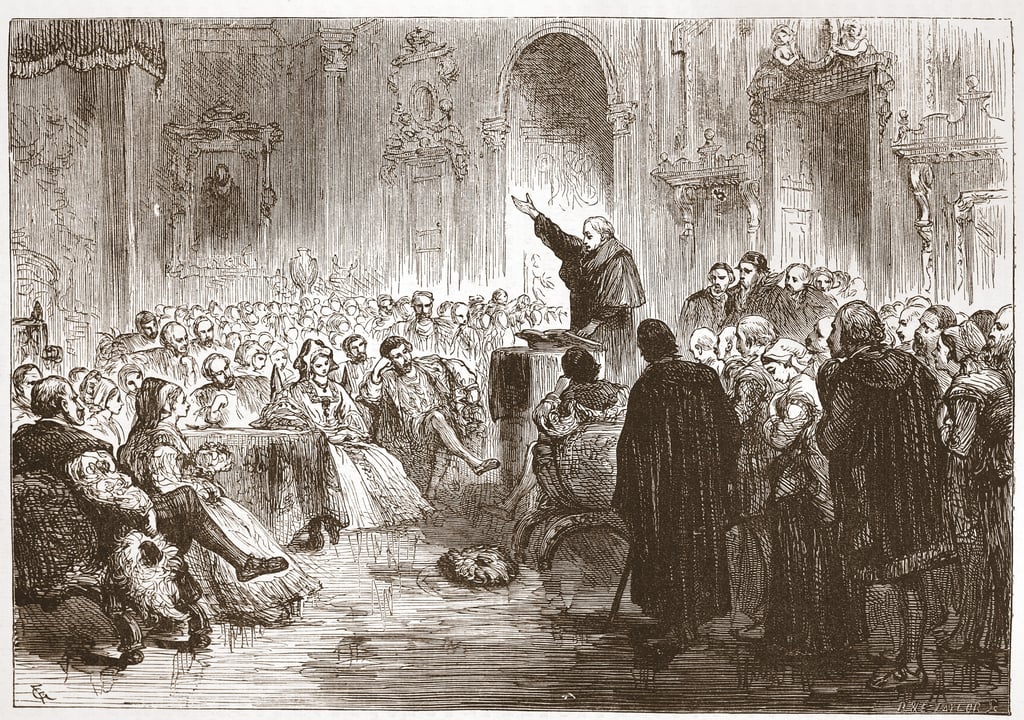 La predica di Roussel al Louvre, illustrazione tratta da La storia del ...