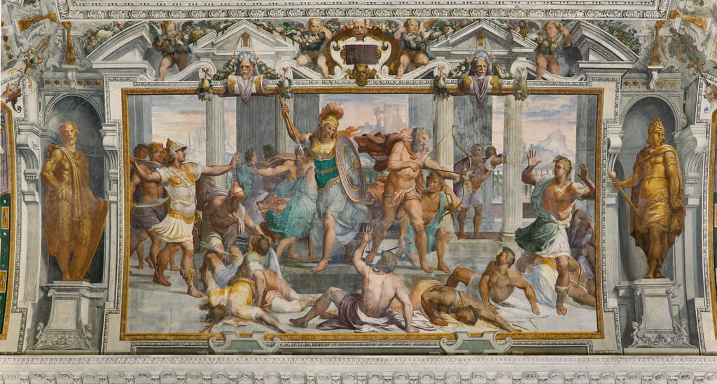 Storie di Ulisse: la strage dei Proci, 1560 ca (affresco)