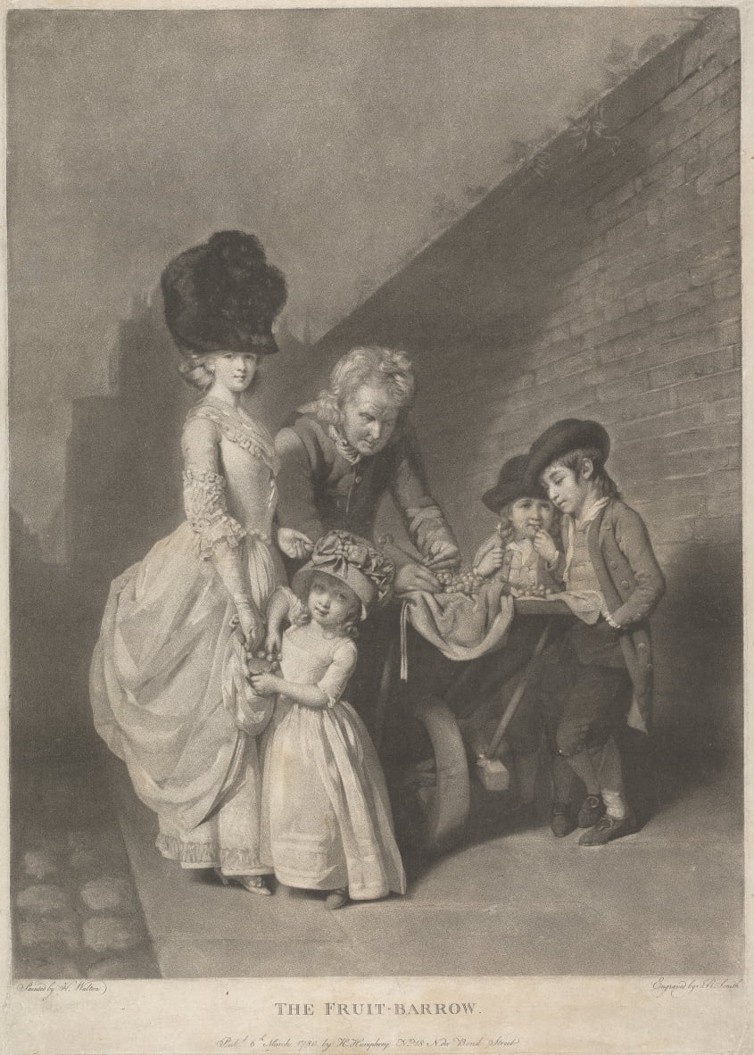 Il carretto della frutta | John Raphael Smith