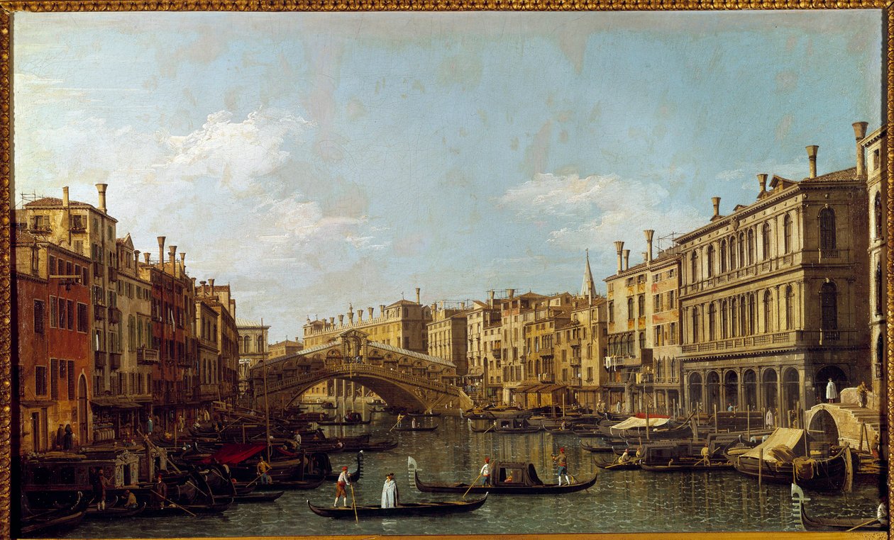 Il Grande Canale e il Ponte di Rialto a Venezia | Canaletto