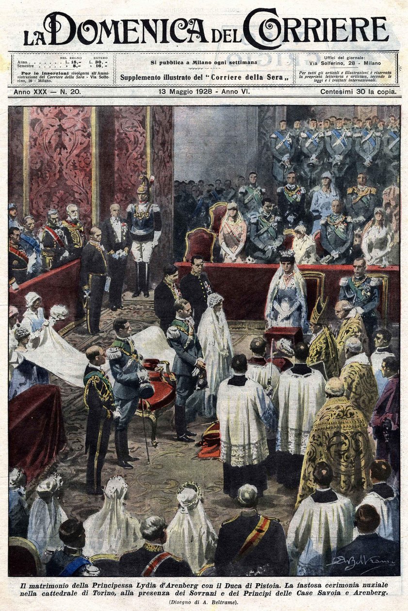 Il matrimonio della principessa Lydia di Arenberg e del duca di Pistoia ...