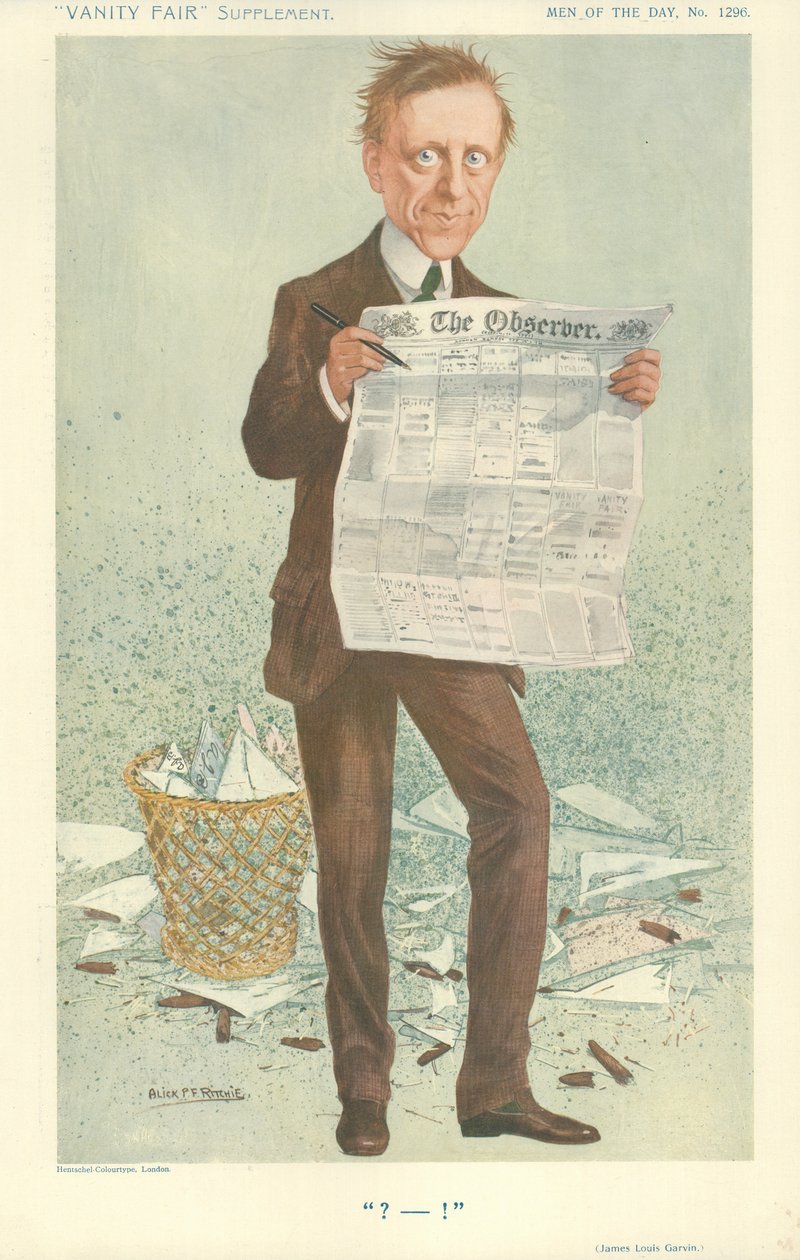 James Louis Garvin | Alick P. F. Ritchie | Stampa d'arte