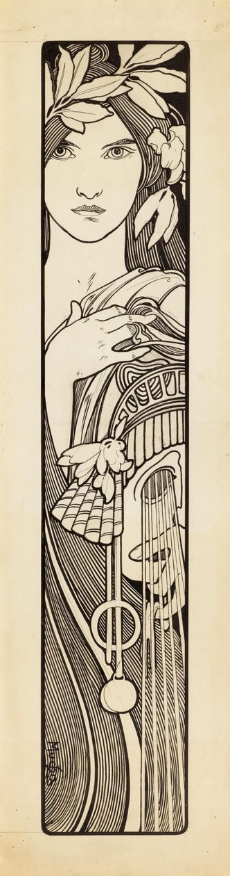 Talia, la musa della commedia, 1897 | Alphonse Mucha