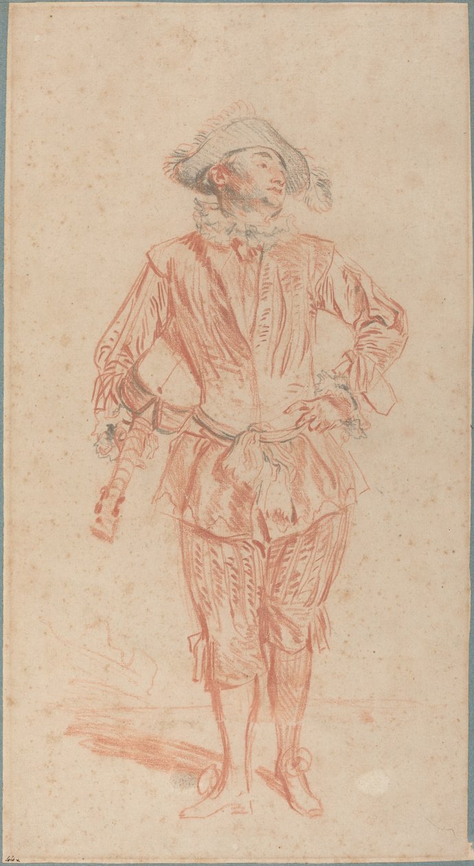 Mezzetin | Antoine Watteau | Stampa d'arte