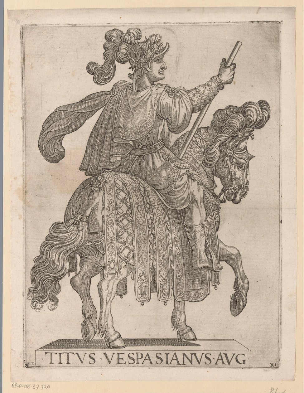 Imperatore Tito a cavallo | Antonio Tempesta