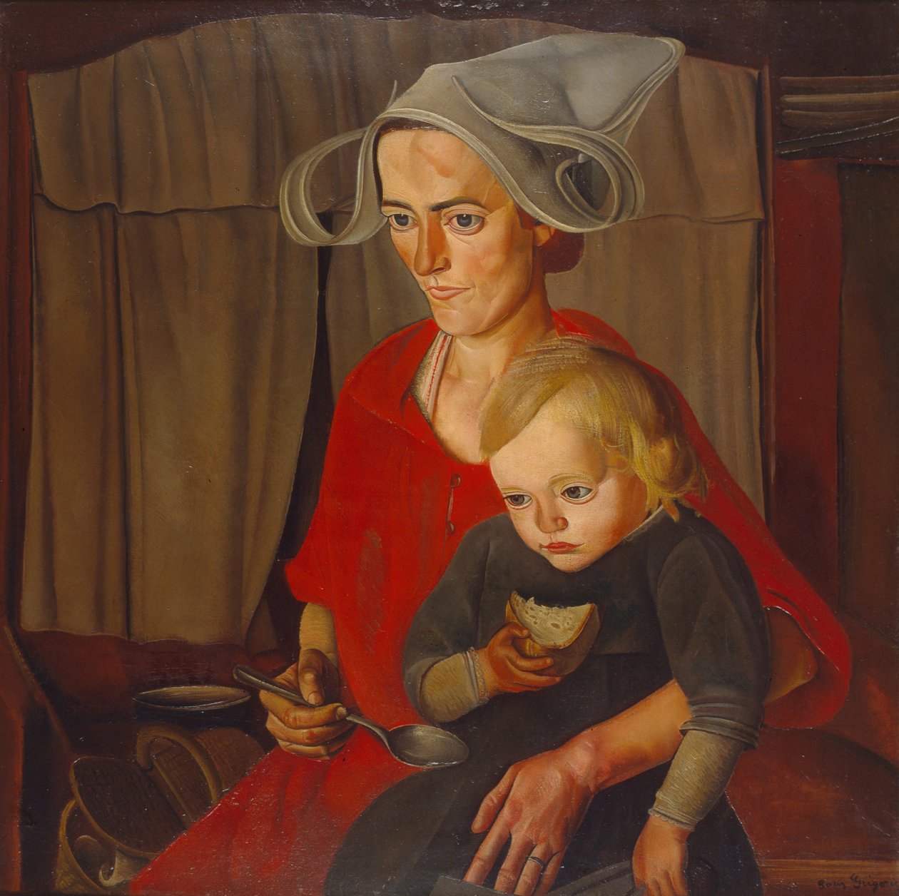 La povertà, 1925 | Boris Dmitrievich Grigoriev