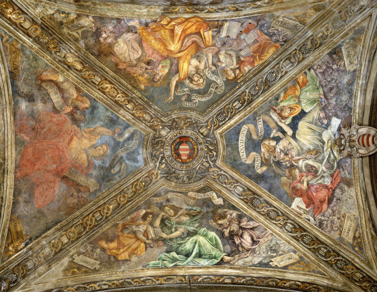 Le Sibille di Tibur, Delfi, Cuma ed Ellesponto, Cappella Carafa, Santa ...