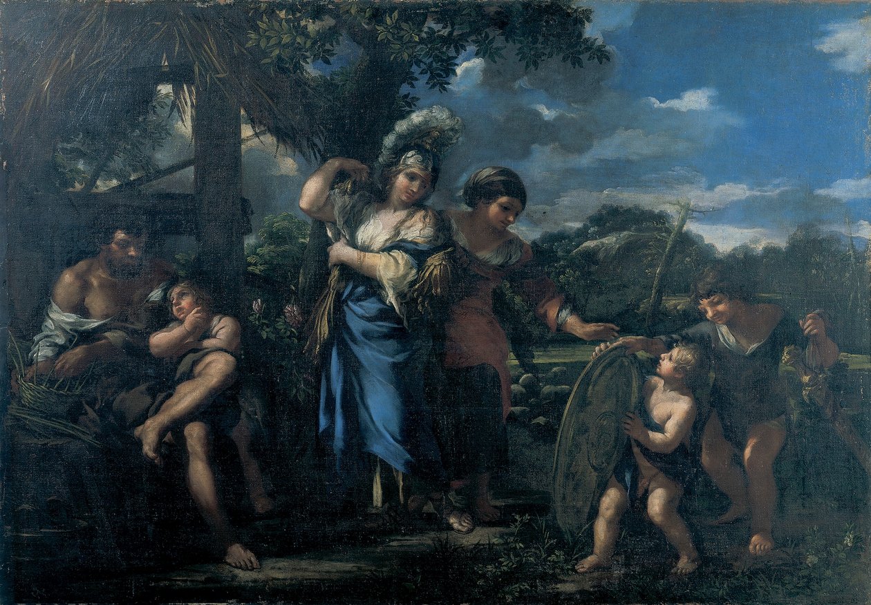Erminia tra i pastori | Ciro Ferri | Stampa d'arte