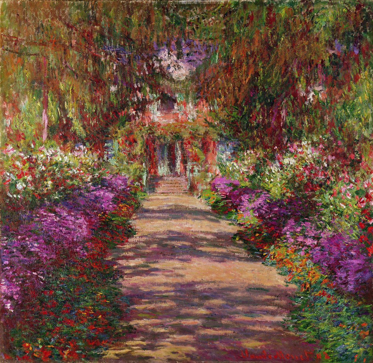 Un sentiero nel giardino di Monet, Giverny, 1902