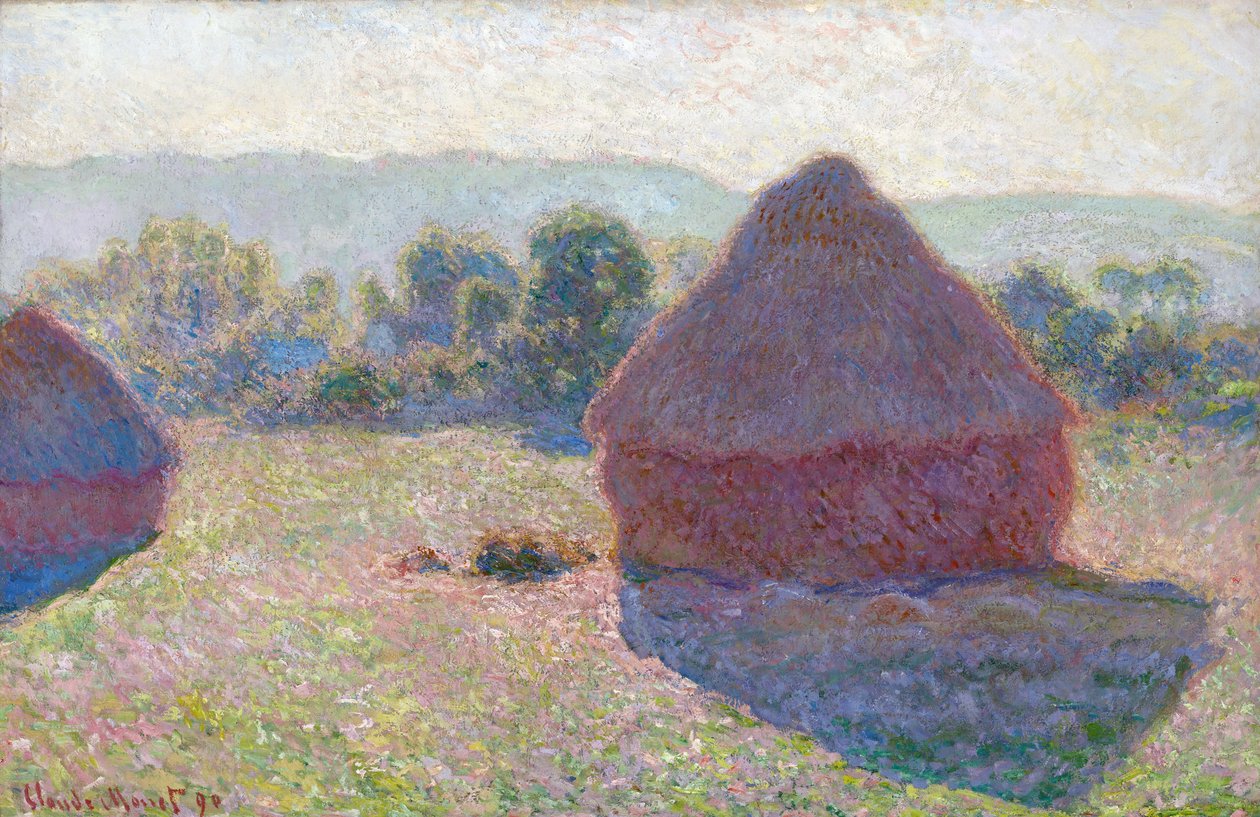 Les meules a midi | Claude Monet | Stampa d'arte
