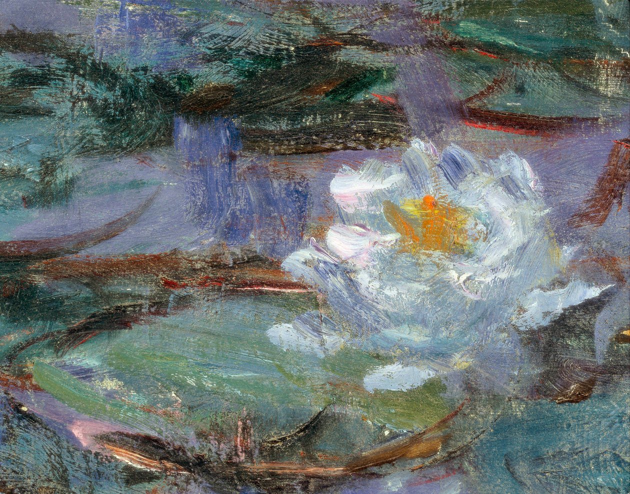 Ninfee blu (dettaglio) | Claude Monet | Stampa d'arte