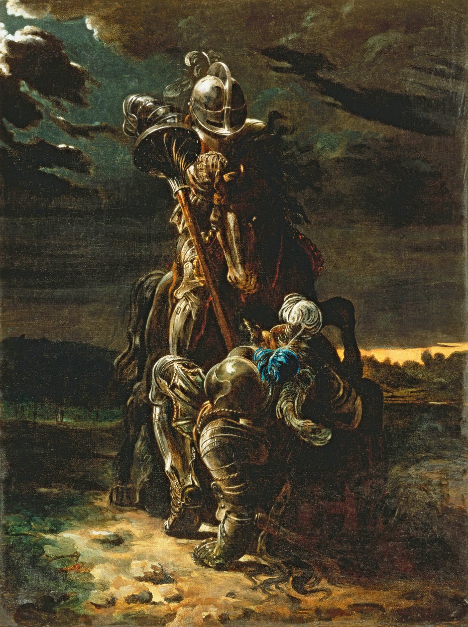 E nella Prima Carriera Corsero, il Cavaliere Elfico Cadde Cavallo e Uomo