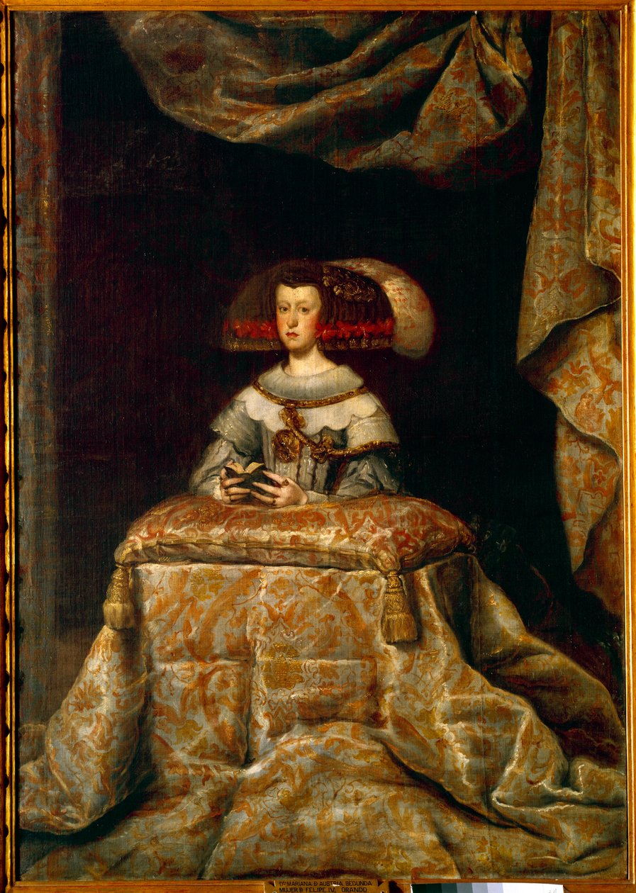 Ritratto di Marianna d'Austria (1631-1696) in preghiera (Maria Anna o ...