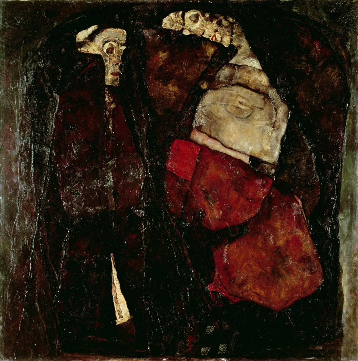 Donna incinta e Morte, 1911 | Egon Schiele | Stampa d'arte