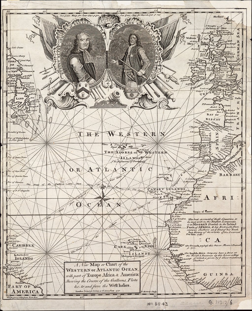 Mappa Dell'oceano Atlantico