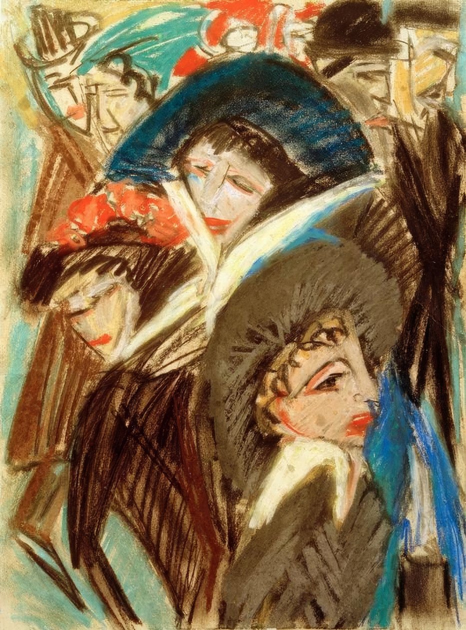Donne sulla strada | Ernst Ludwig Kirchner | Stampa d'arte