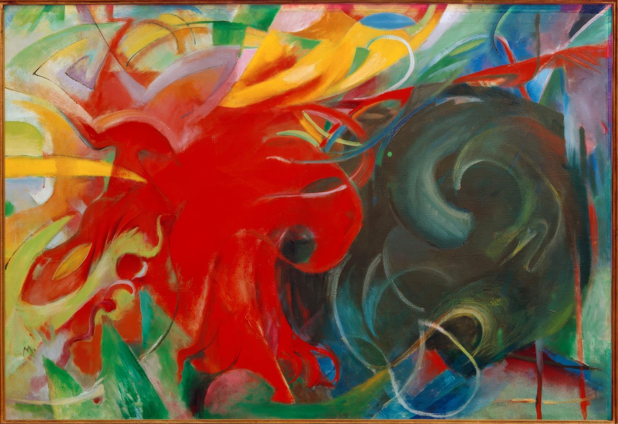 Forme combattenti (Forme astratte I) | Franz Marc