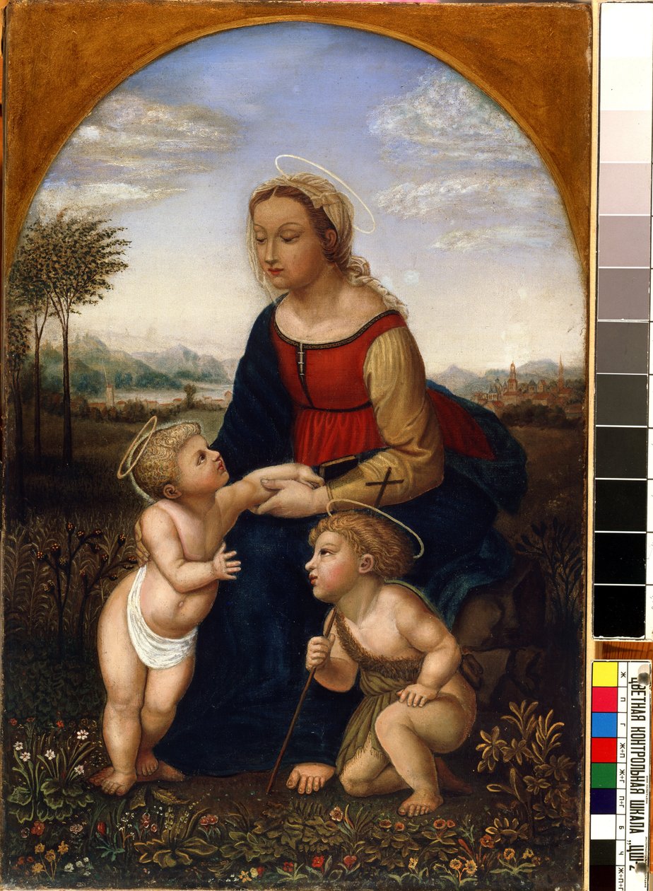 La Vergine con il bambino e Giovanni Battista bambino