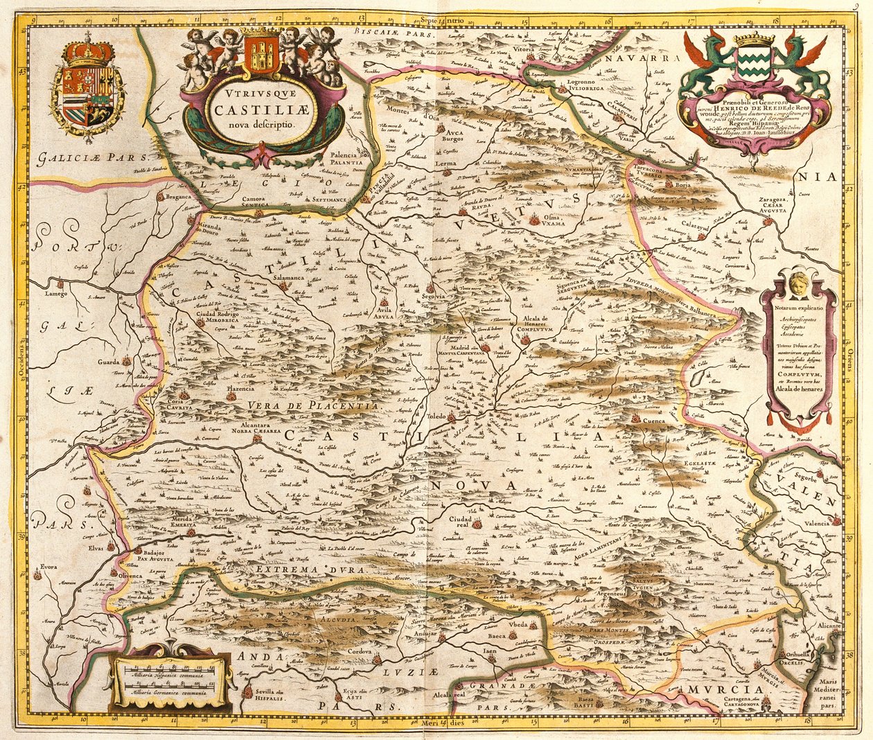 Mappa del Regno di Castiglia (Spagna) | Frederick de Wit