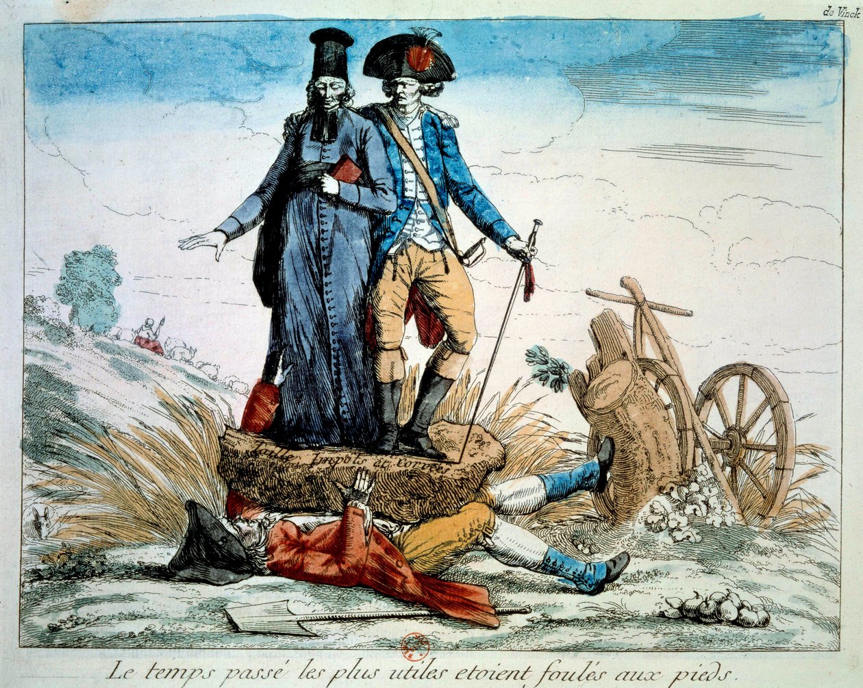 Rivoluzione Francese Caricature Politiche Tre Stati