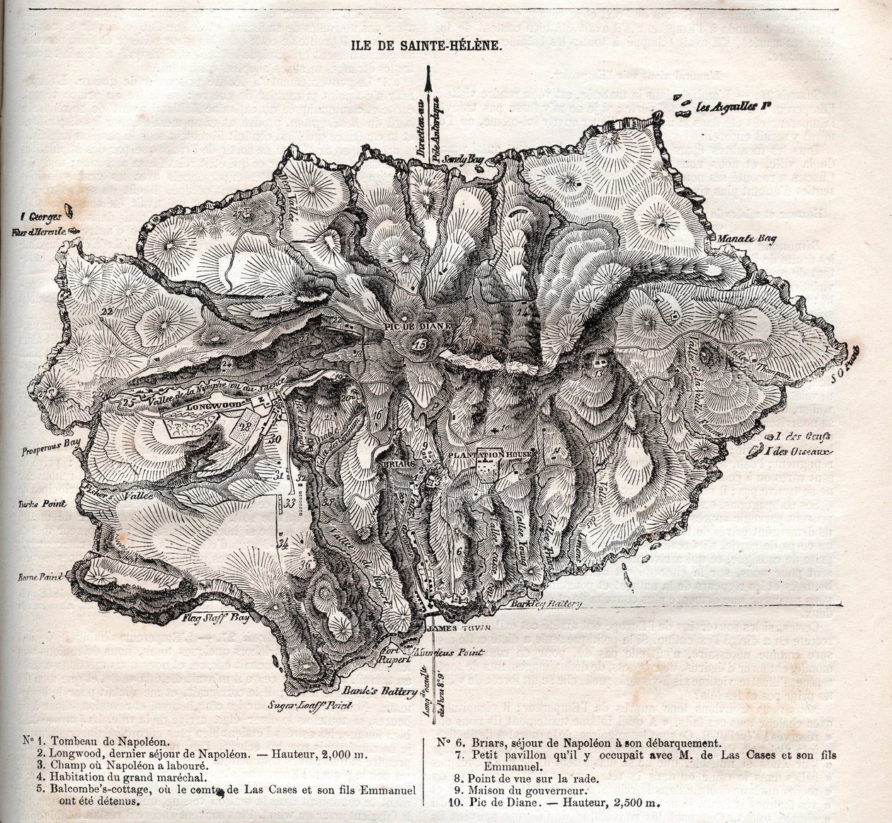 Mappa Del Monte Sant'elena Saint Helena Map Immagini E Fotografie