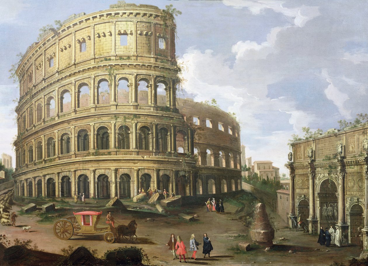 Veduta del Colosseo a Roma | Gaspar van Wittel