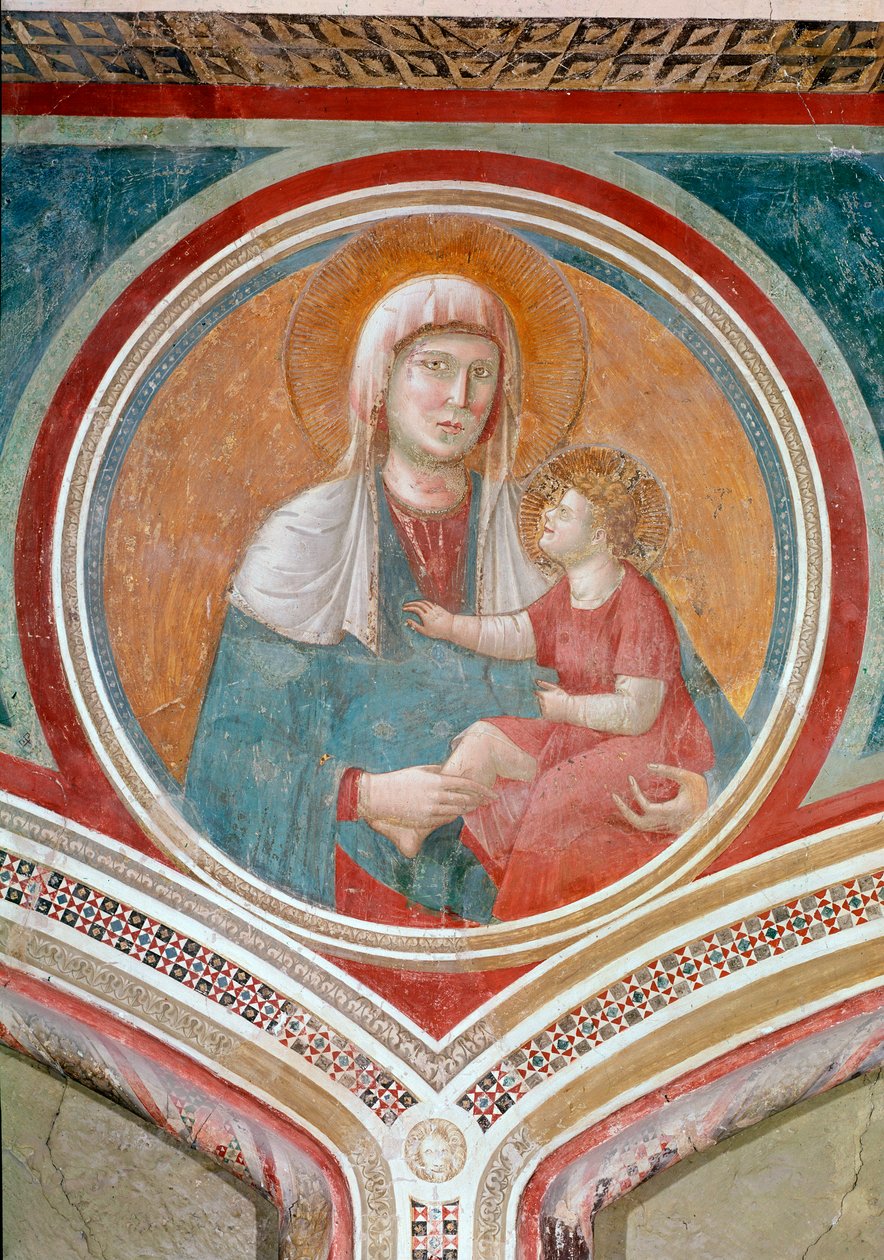 Vergine e bambino | Giotto (c.1266-1337) | Stampa d'arte