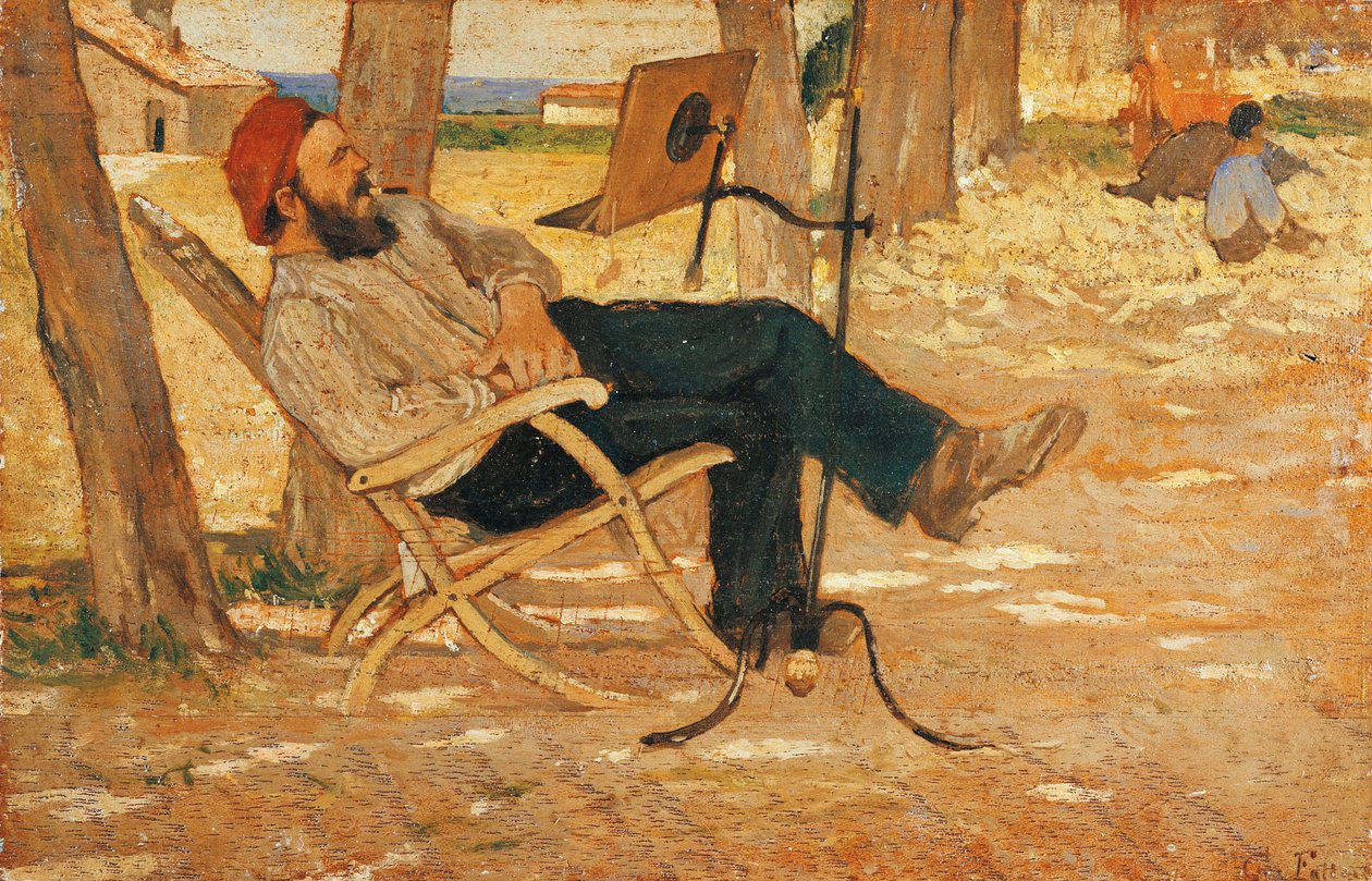 Diego Martelli a Castiglioncello | Giovanni Fattori