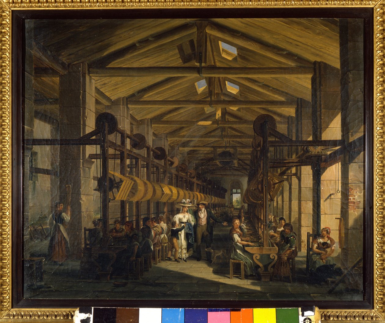 Filatura della seta | Giovanni Migliara | Stampa d'arte