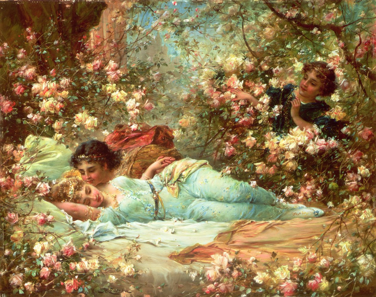 Il Pergolato di Rose | Hans Zatzka | Stampa d'arte